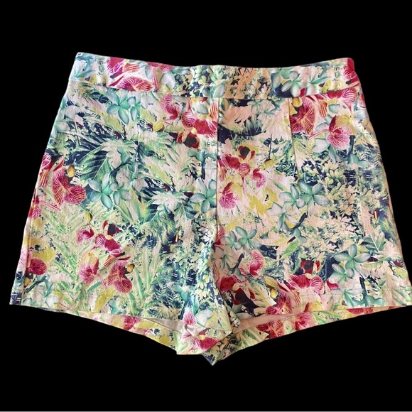 Forever 21 | Shorts | Forever 2 Exclus Vibrant Tropical Floral Printed ...